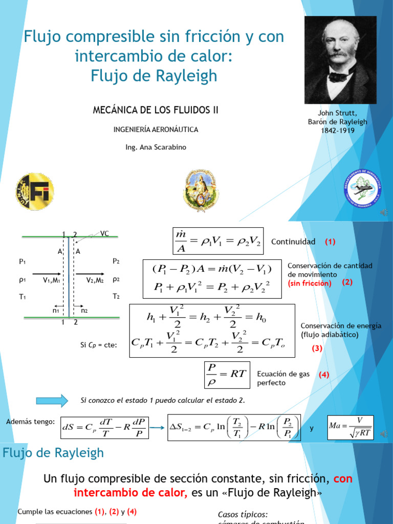 5 - Flujo de Rayleigh | PDF | Ingeniería de Procesos | Fenomeno fisico