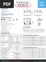 ESC100 12FR Rocket EnerRocket Aku Datasheet | PDF | Volt | Electricity