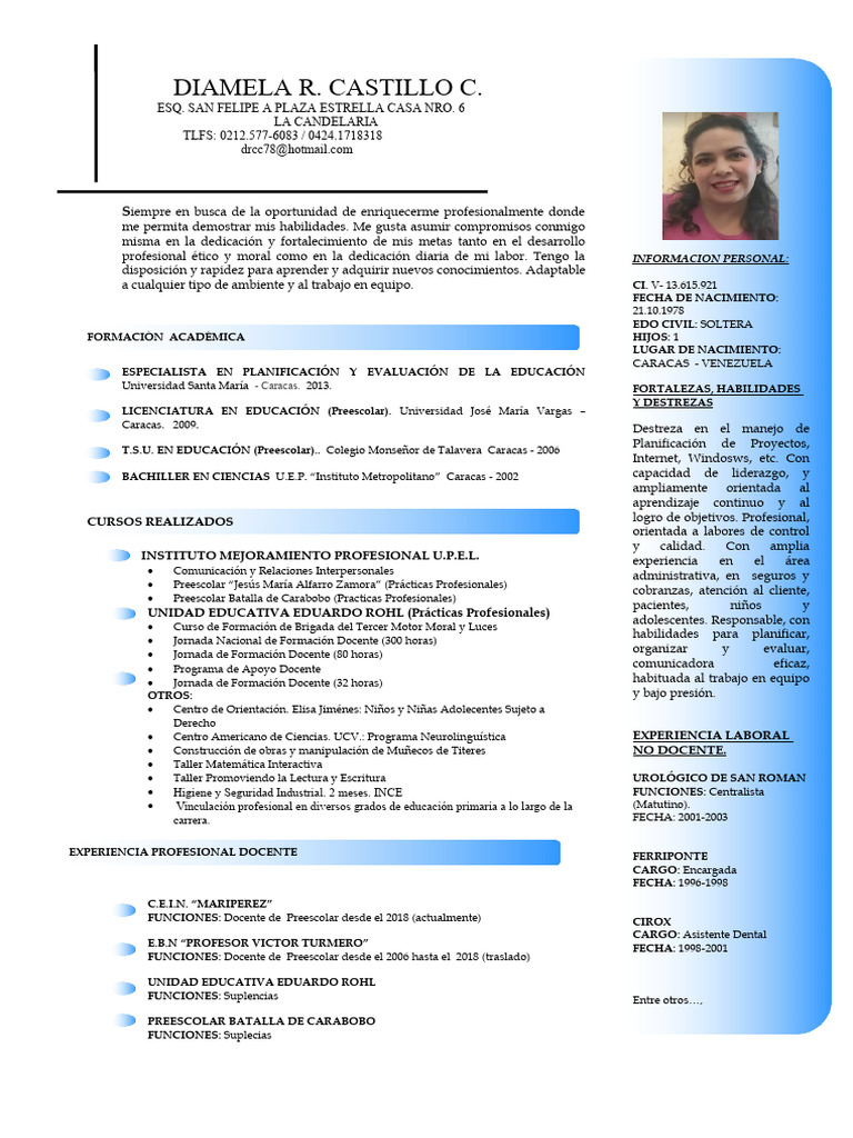 Diamela Facilitador | PDF | Educación de la primera infancia | Maestros