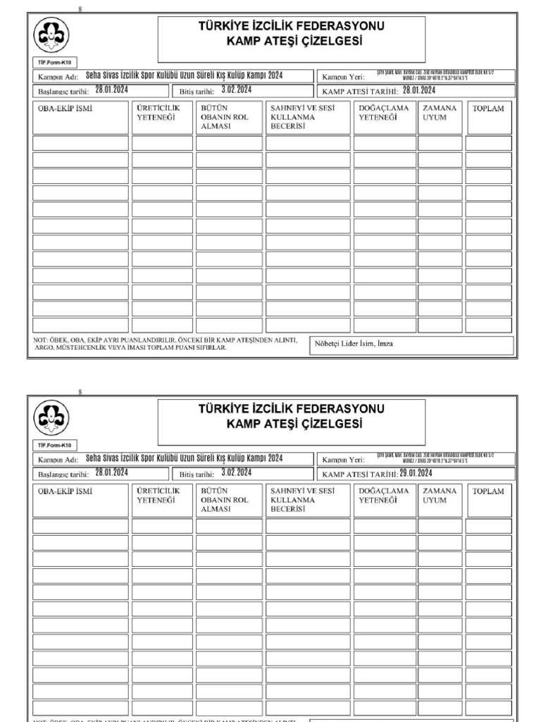 Kamp Ateşi PDF | PDF