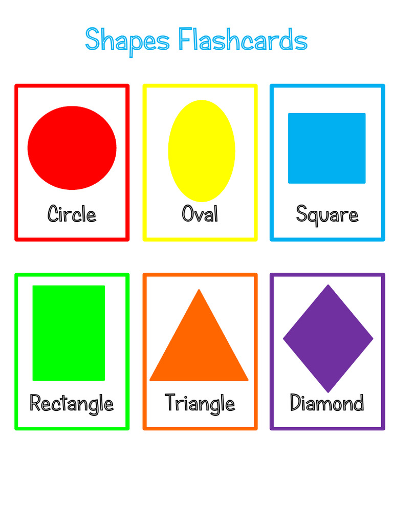Shapes Flashcards Guide | PDF