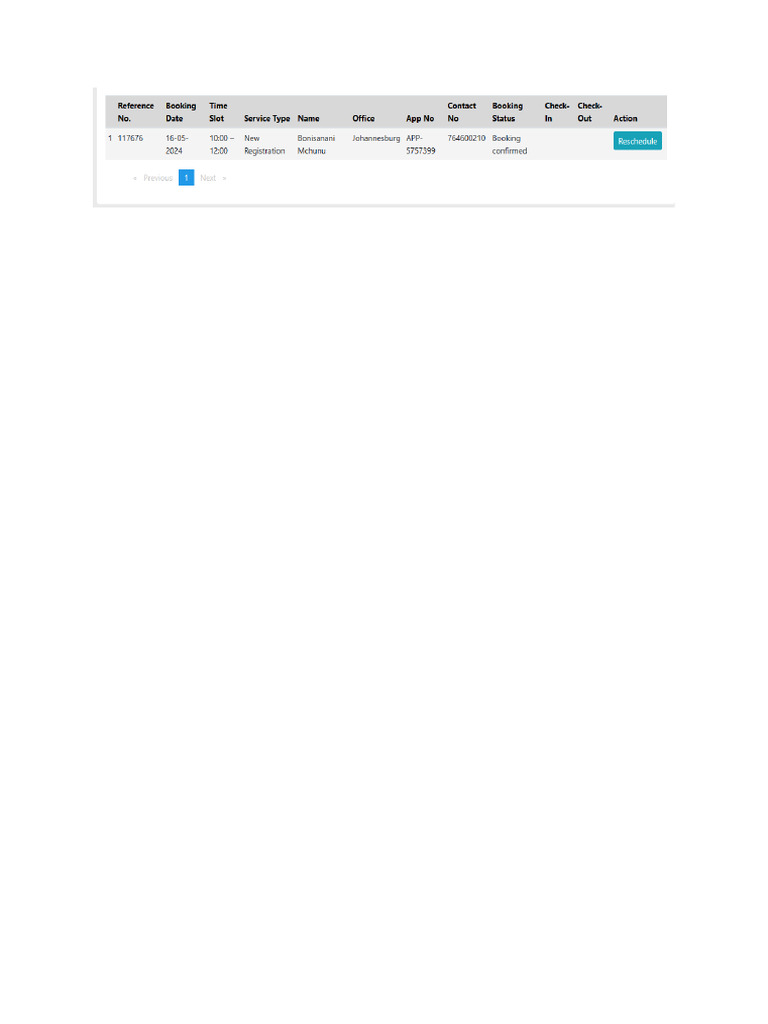 Booking | PDF