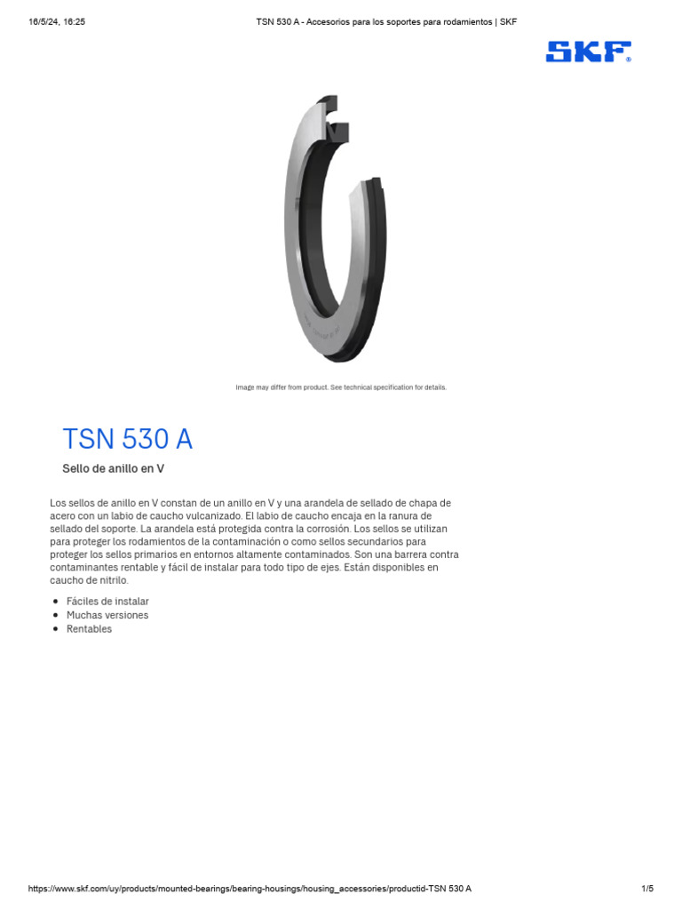 TSN 530 A - Chumacera SKF | PDF | Red mundial | Internet y web