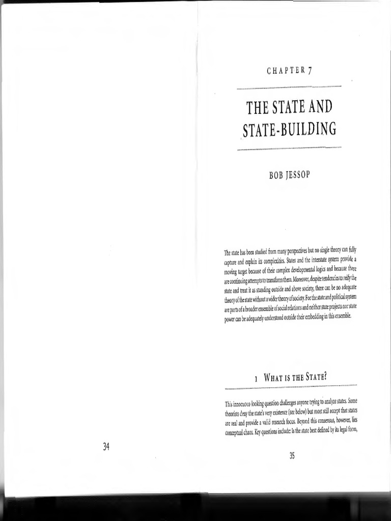 4-Jessop 2006 The State and SB | PDF | State (Polity) | Gender