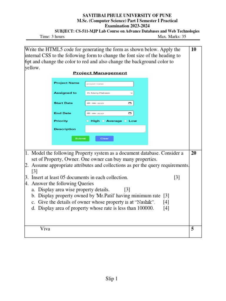 CS 511 MJP ADWT Slips | PDF | Databases | World Wide Web