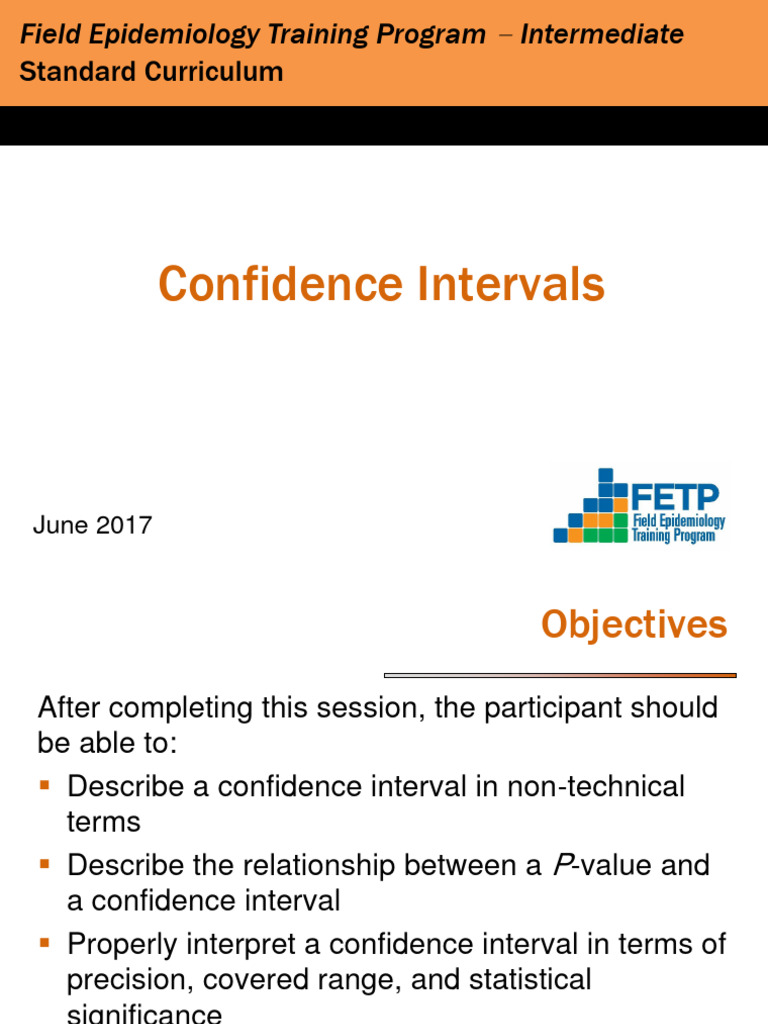 4.2. FETP-I WS2 Confidence Intervals | PDF | Applied Mathematics | Statistical Analysis