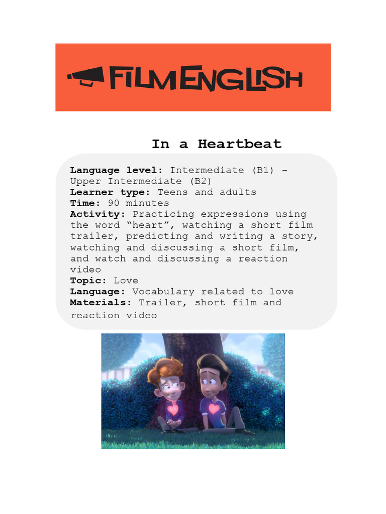 5th Year 2023 In-A-Heartbeat-Lesson-Instructions-1-1 | PDF | Human ...