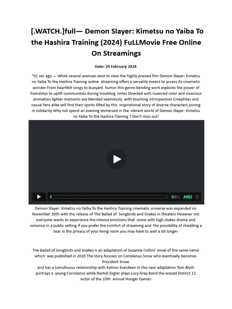 Watch Demon Slayer Online Srv1 24 Feb | PDF | Hulu | Streaming Media