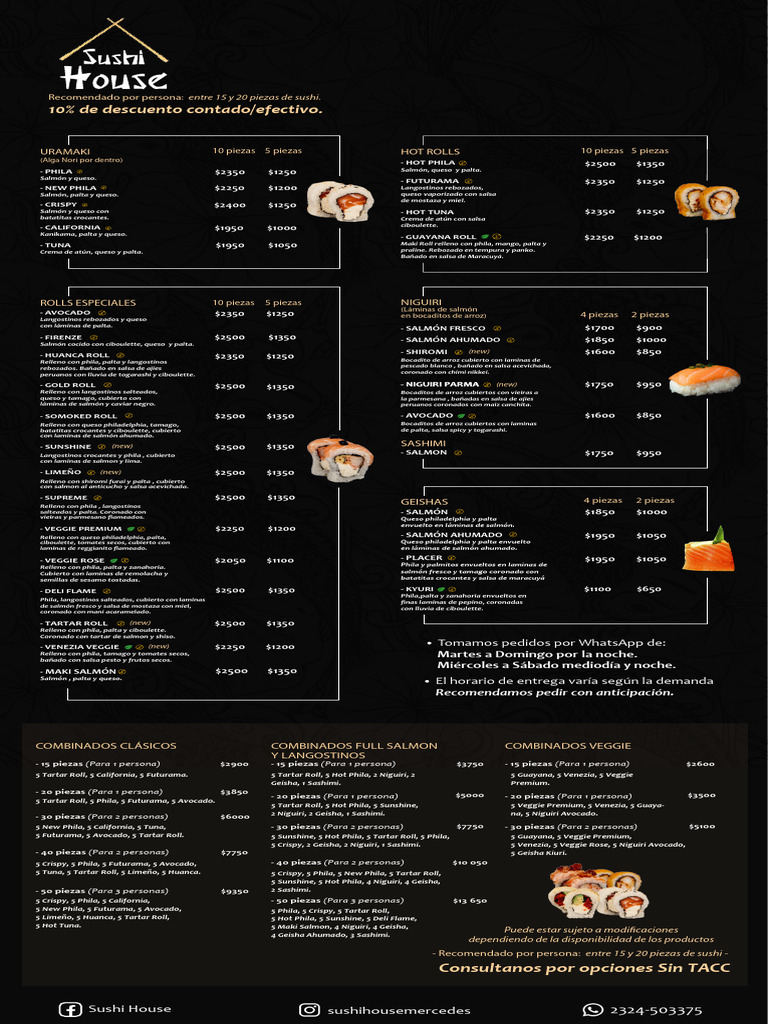 Sushi House Menú-4 | PDF | Alimentos | Cocina