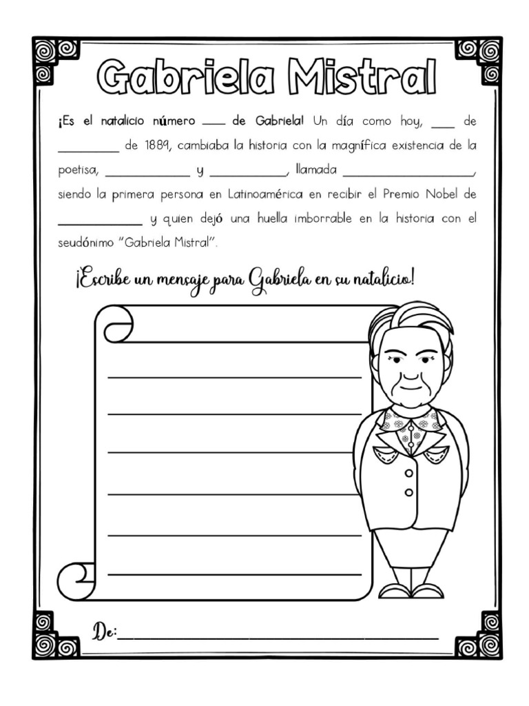 Guía Gabriela Mistral (Día Del Libro) | PDF