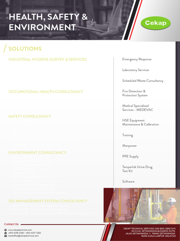 Health, Safety & Environment: Solutions | PDF | Occupational Hygiene ...