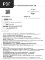 CRS Appointment Slip and Guidelines | PDF | Separation Of Powers ...