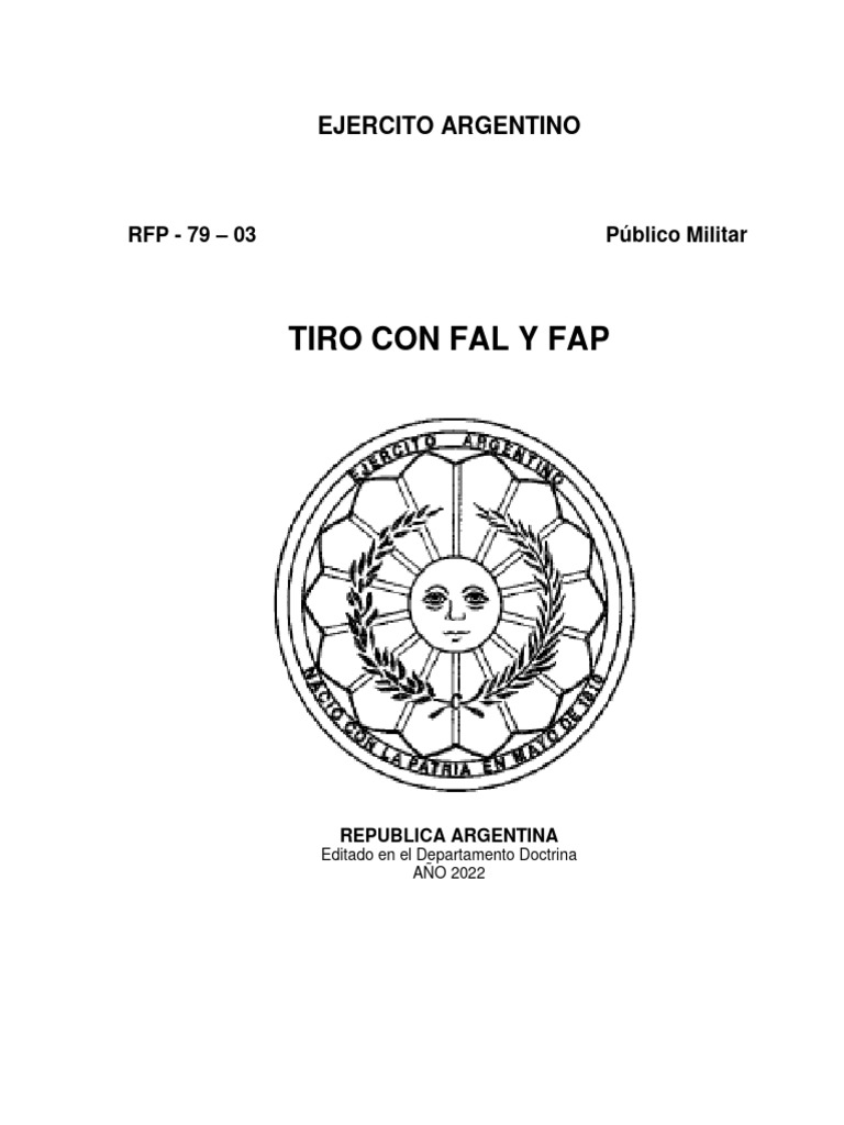 Rfp-79-03 Tiro Con Fal y Fap 2022 | PDF | Rifle | Proyectiles