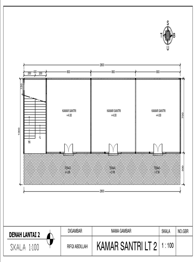 Denah asrama lt 2 | PDF