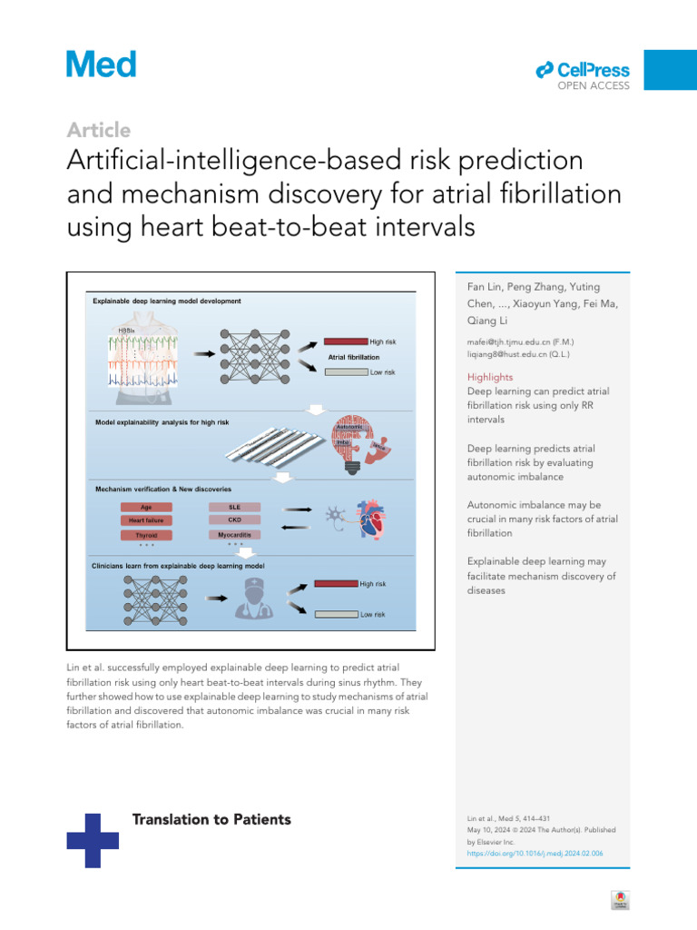 Artificial Intelligence Based Risk Prediction and | PDF | Receiver Operating Characteristic ...