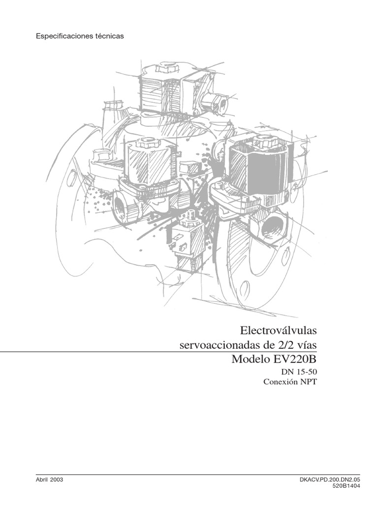 Ev220b - 15-50 NPT | PDF | Inductor | Presión