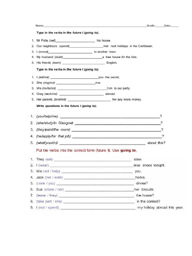 going to grammar | PDF