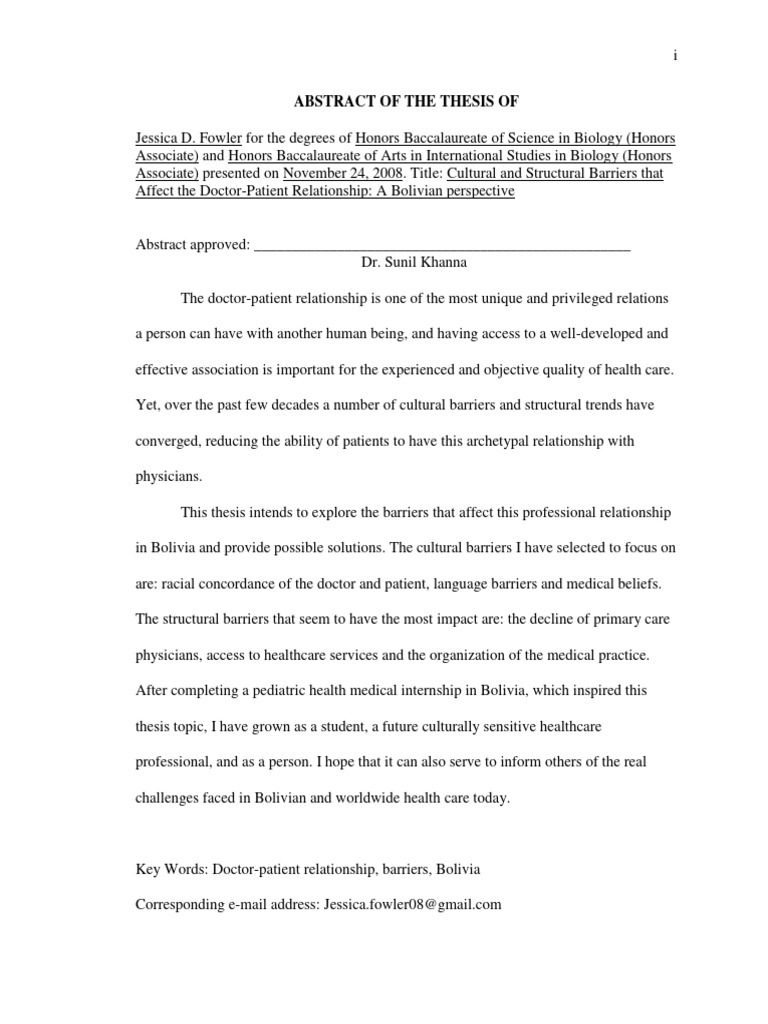 Jessica Fowler Thesis On DPR | PDF | Physician | Medicine