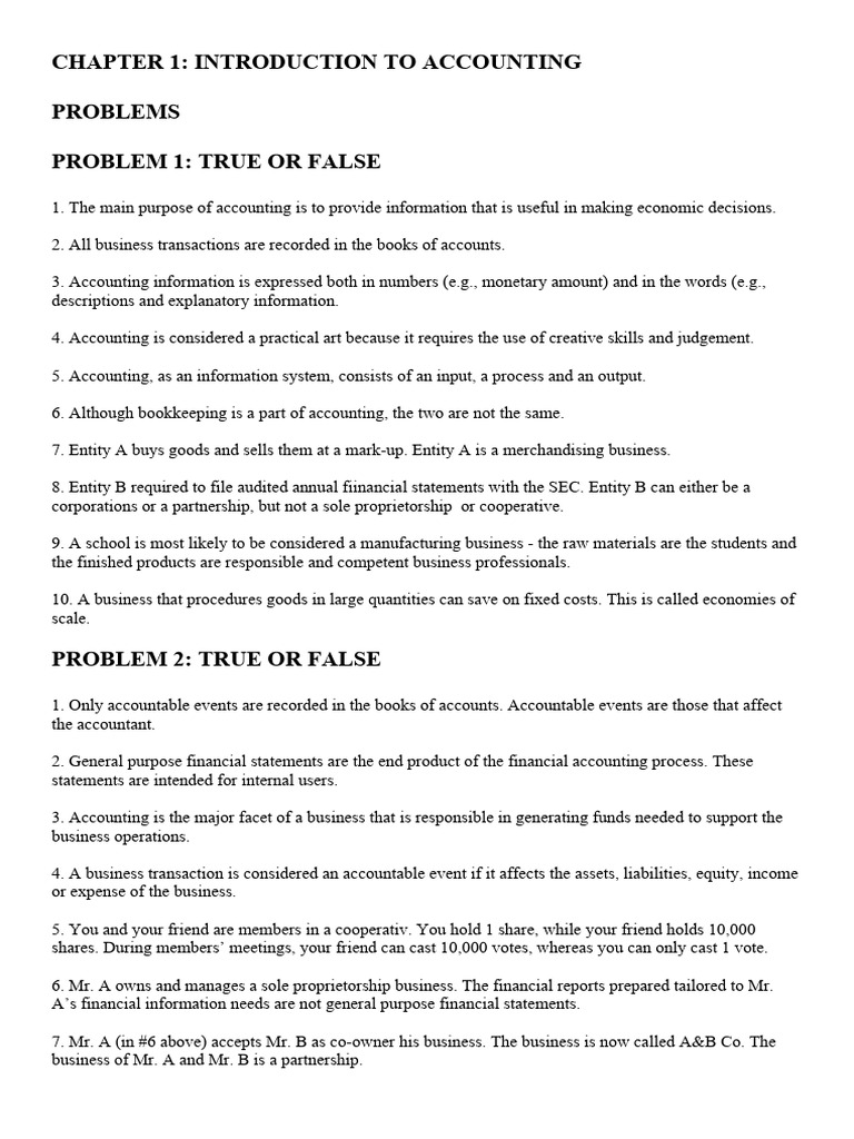 Chapter 1-4 | PDF | Equity (Finance) | Expense
