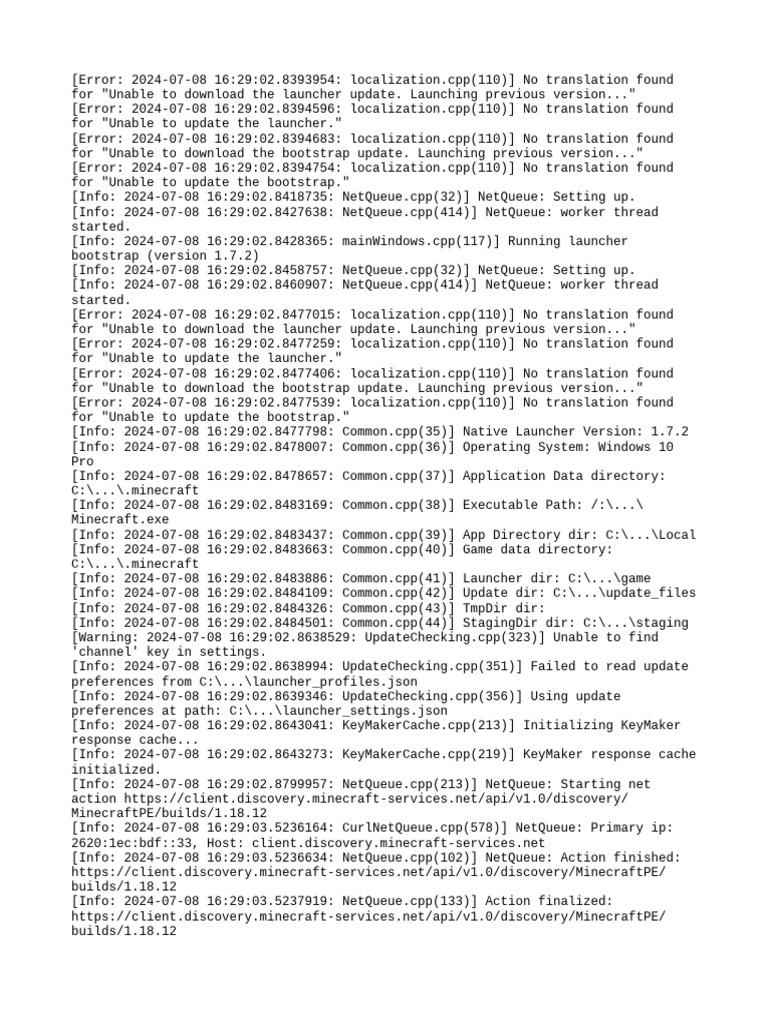Launcher Log3 | PDF | Command Line Interface | Operating System Families