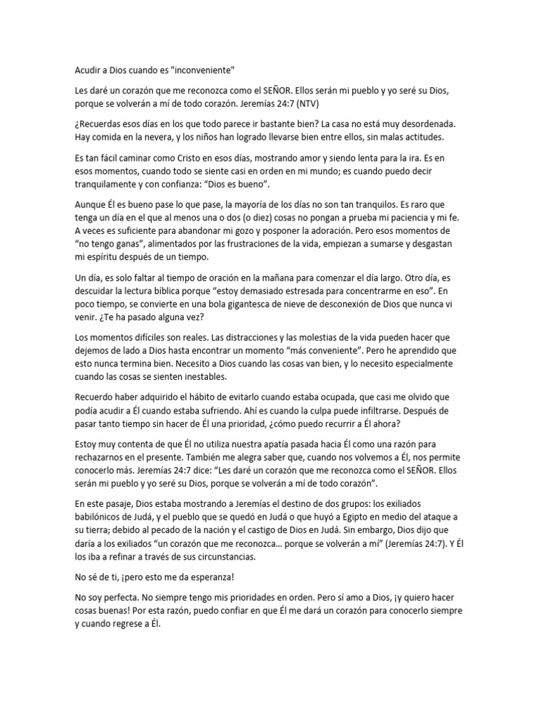 Acudir A Dios Cuando Es | PDF | Dios