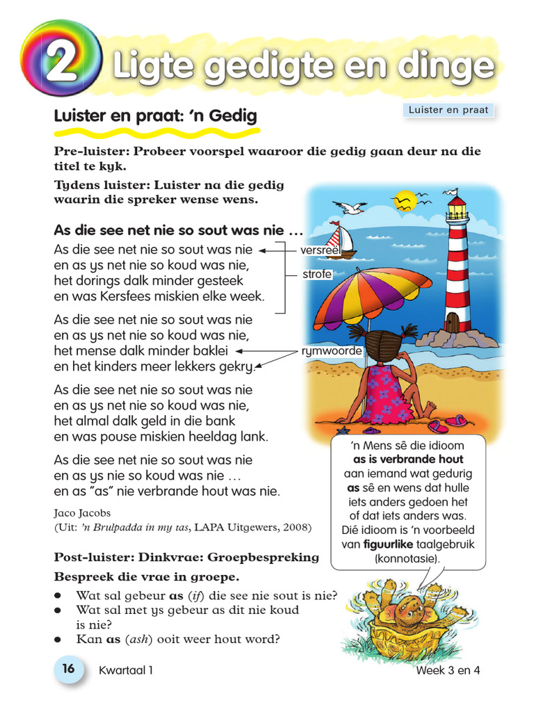 Hoofstuk 2 Ligte Gedigte en Dinge | PDF