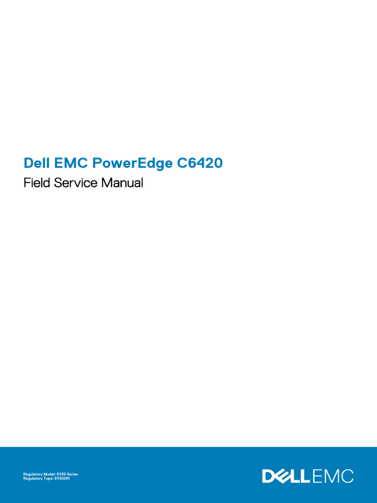 Dell EMC PowerEdge C6420 - FSM | PDF | Electrostatic Discharge ...