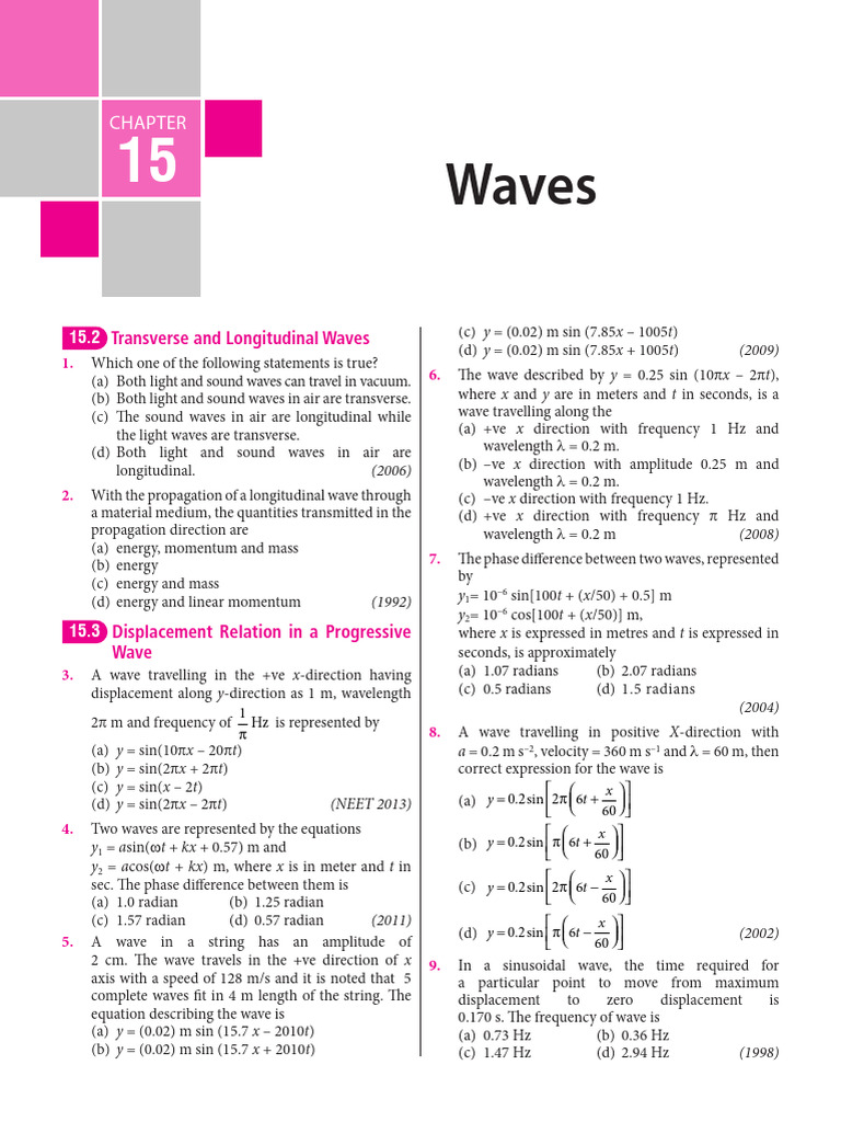 15.waves 1-7 | PDF | Waves | Frequency