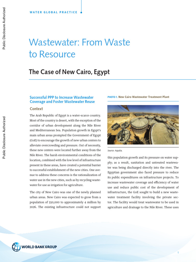 Caso 7. New Cairo | PDF | Public–Private Partnership | Sewage Treatment