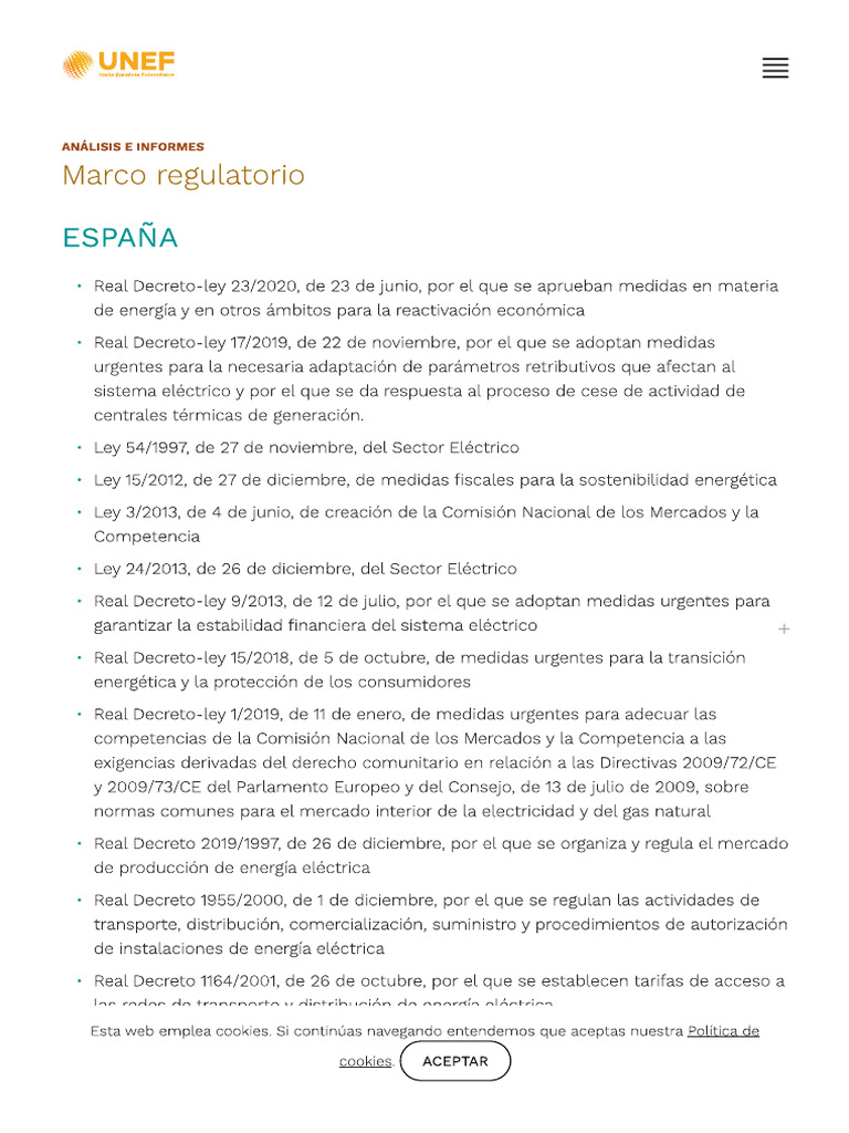 Marco Regulatorio | PDF