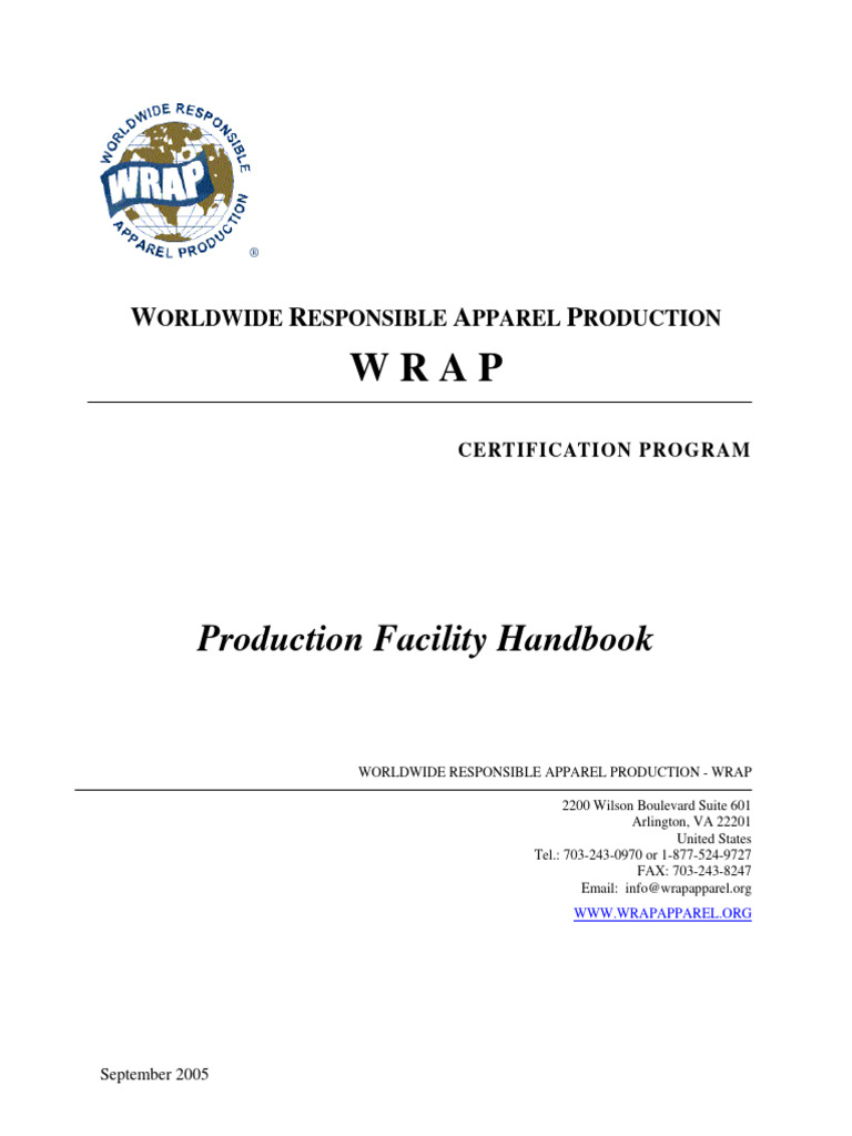 WRAP Handbook Revised Edition September 2005 | PDF | Employment ...