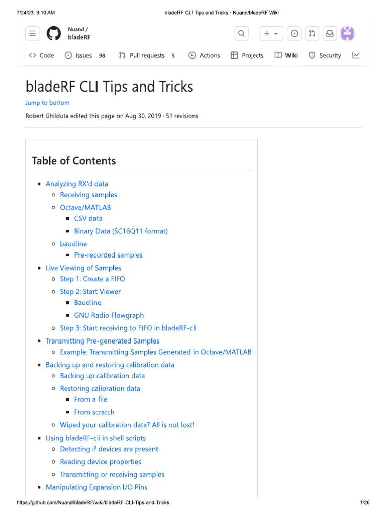 BladeRF Tricks | PDF