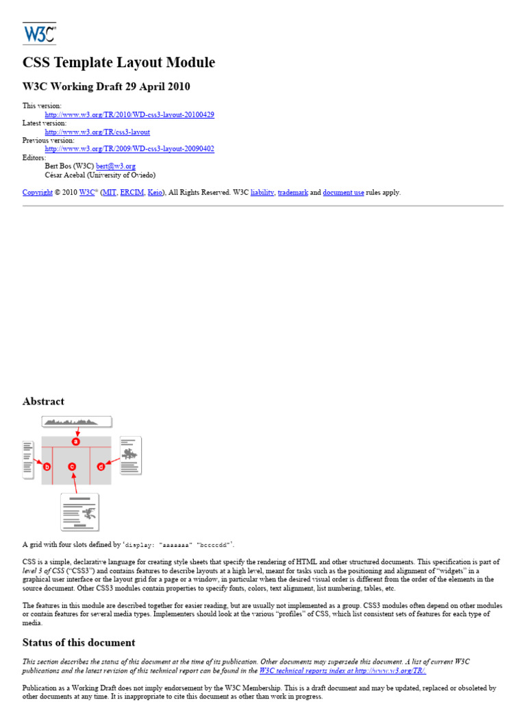 Css Template Layout Module Pdf Page Layout Design 