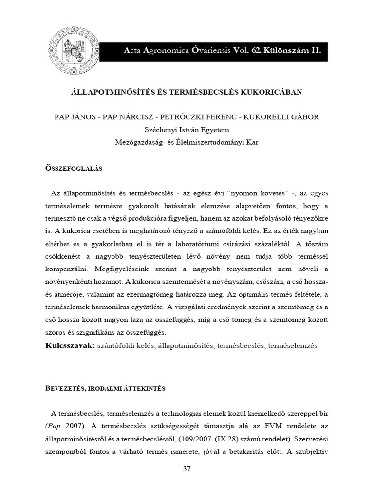EPA03114 Acta Agronomica Ovariensis 2021 KSZ 2 037-052 | PDF