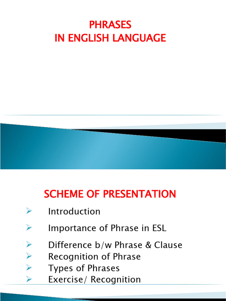 Lecture 5 TYPES OF PHRASES | PDF | Adverb | Phrase