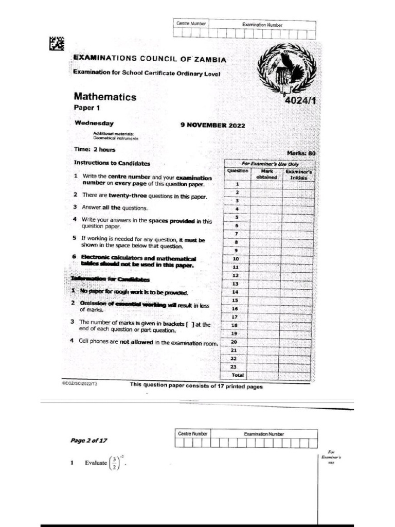 Mathematics p1 2022 | PDF