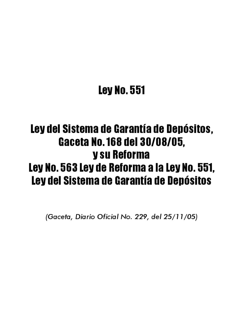 Ley 551 | PDF | Liquidación | Bancos