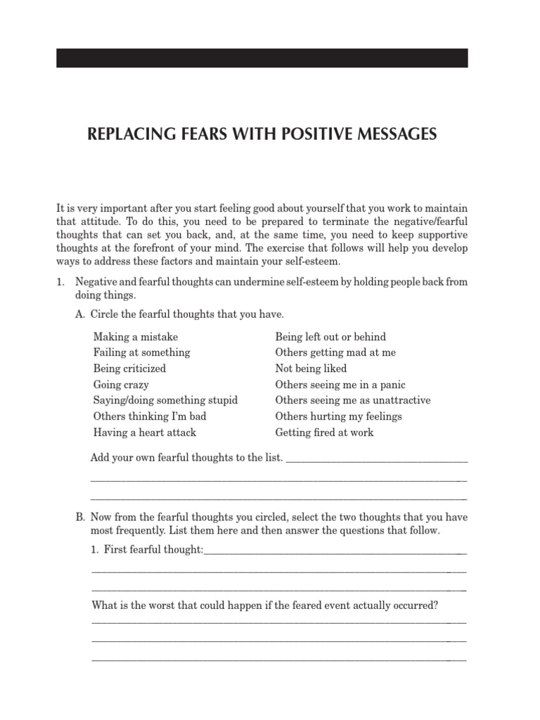 Overcoming Fear with Positive Affirmations | PDF | Thought | Fear