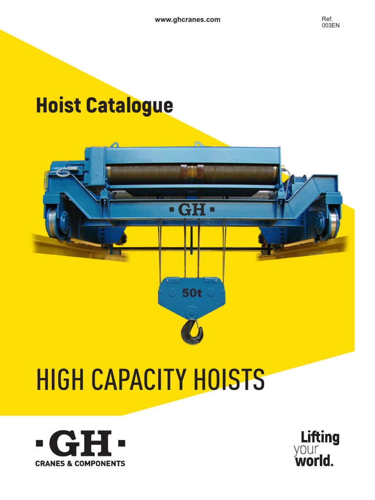 GH 04 High Capacity Hoists 2022 en | PDF | Crane (Machine ...
