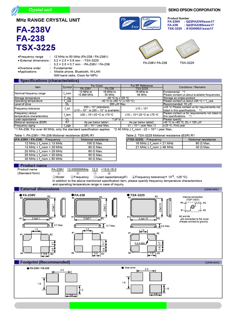 TSX-3225_en | PDF | Hertz | Electrical Engineering