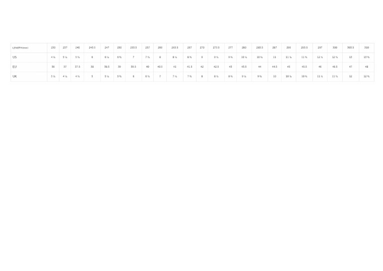 Eng Fizik Size Shoes | PDF