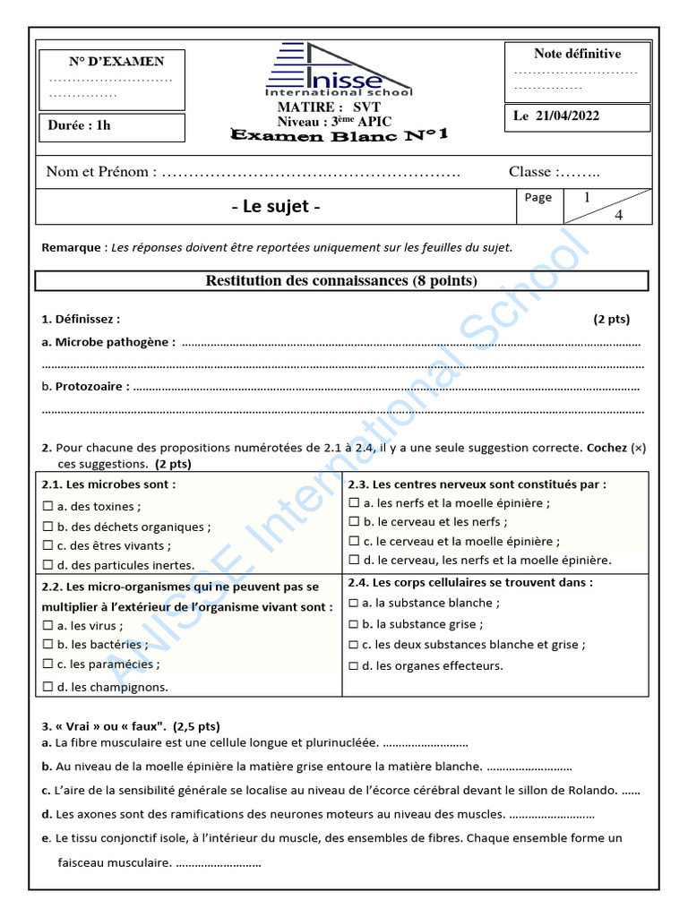 Ais 2122 3apic Eb1 SVT | PDF | Nerf | Anatomie