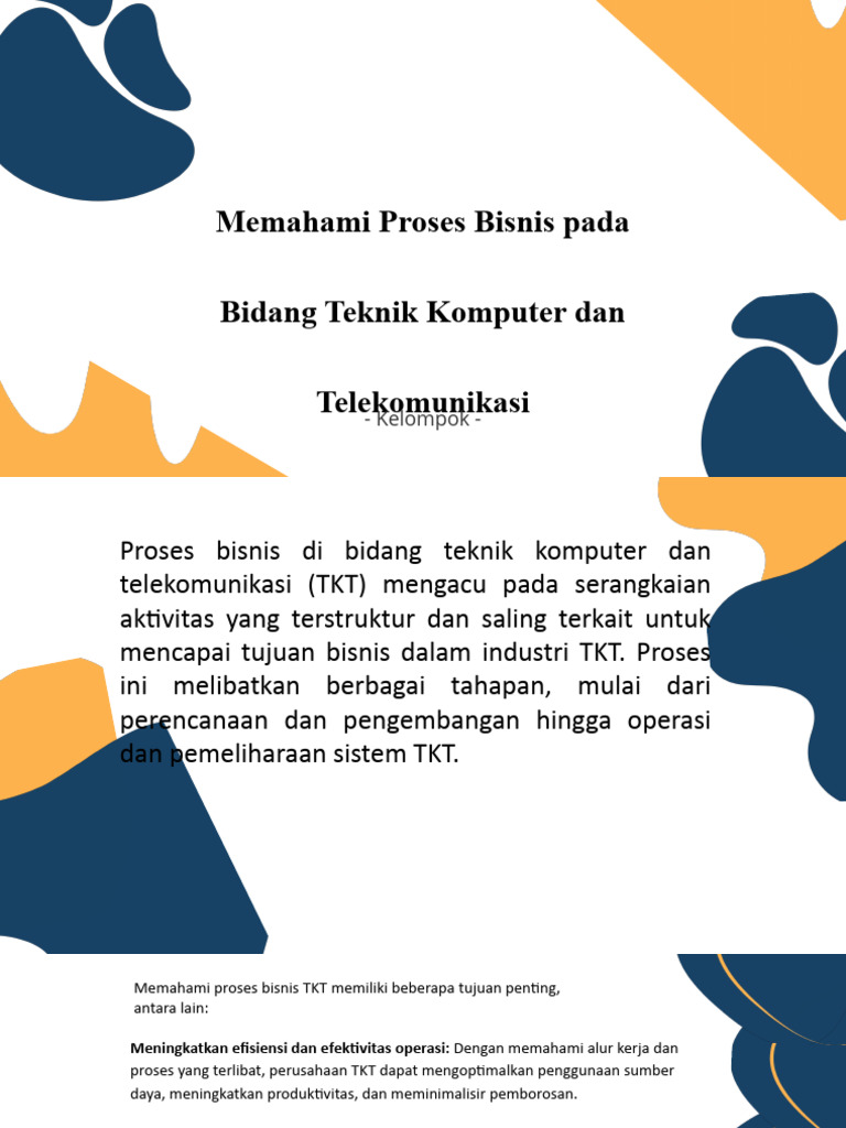 Proses Bisnis di Teknik Komputer TKT | PDF | Pengelolaan Keuangan & Uang