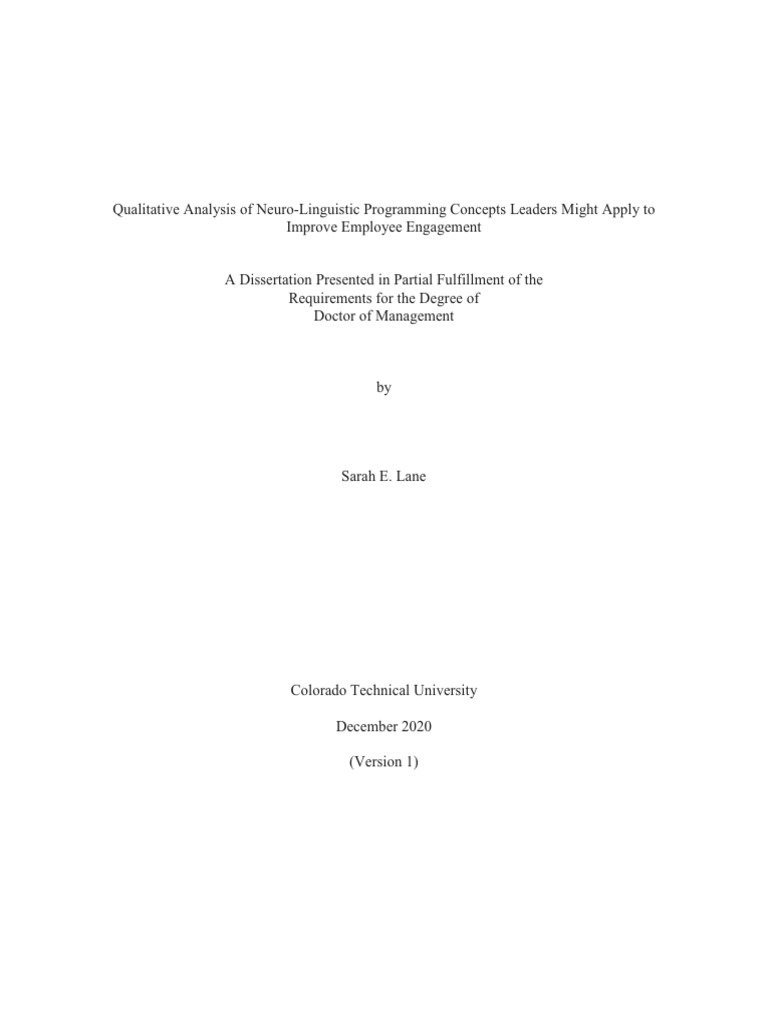 Qualitative Analysis of Neuro | PDF