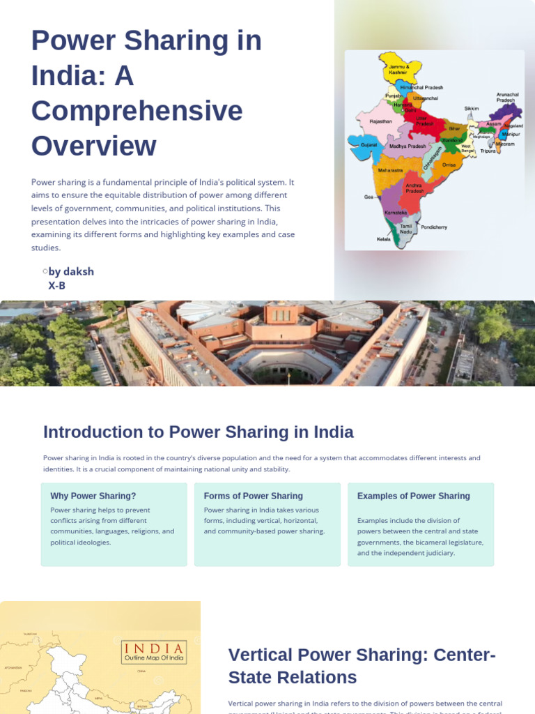 Power Sharing Systems in India | PDF | Government | Justice