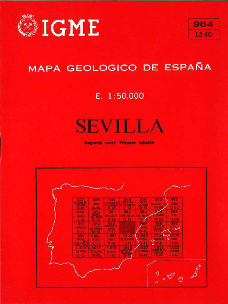 Mapa Geológico de Sevilla: Estratigrafía y Litologías | PDF | Placas ...