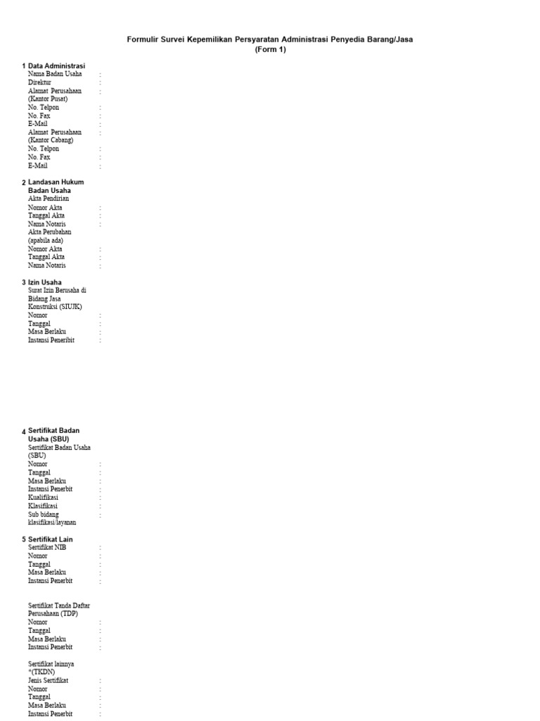 Lampiran Surat RFI | PDF