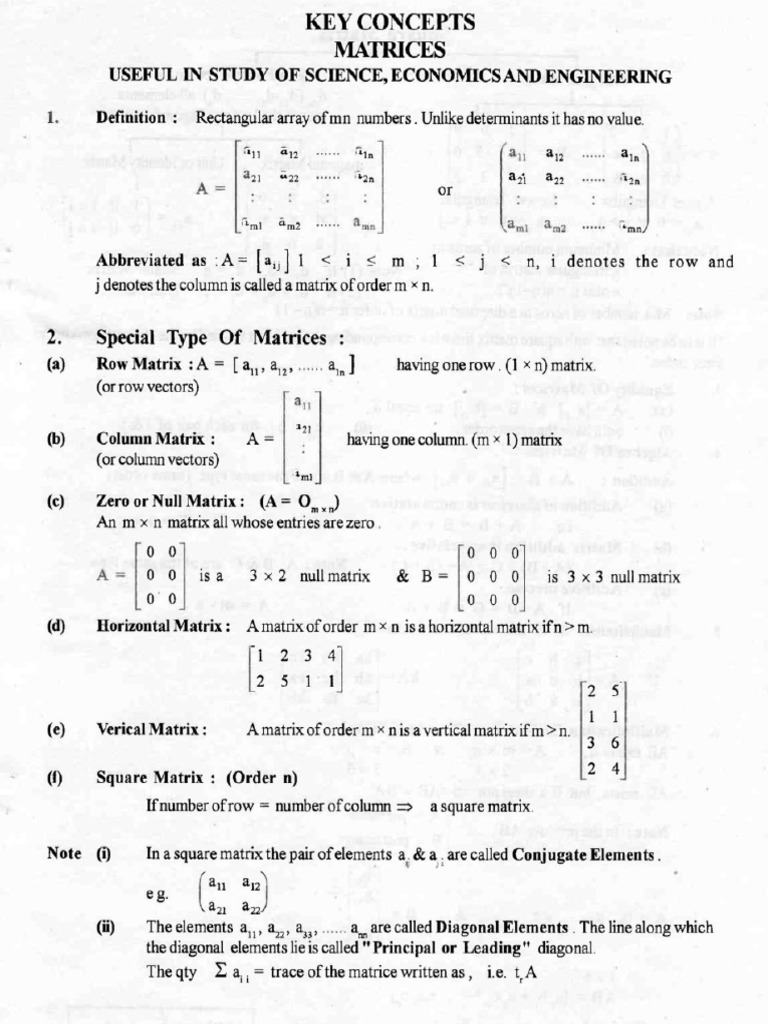 Matrices - PDF Full | PDF