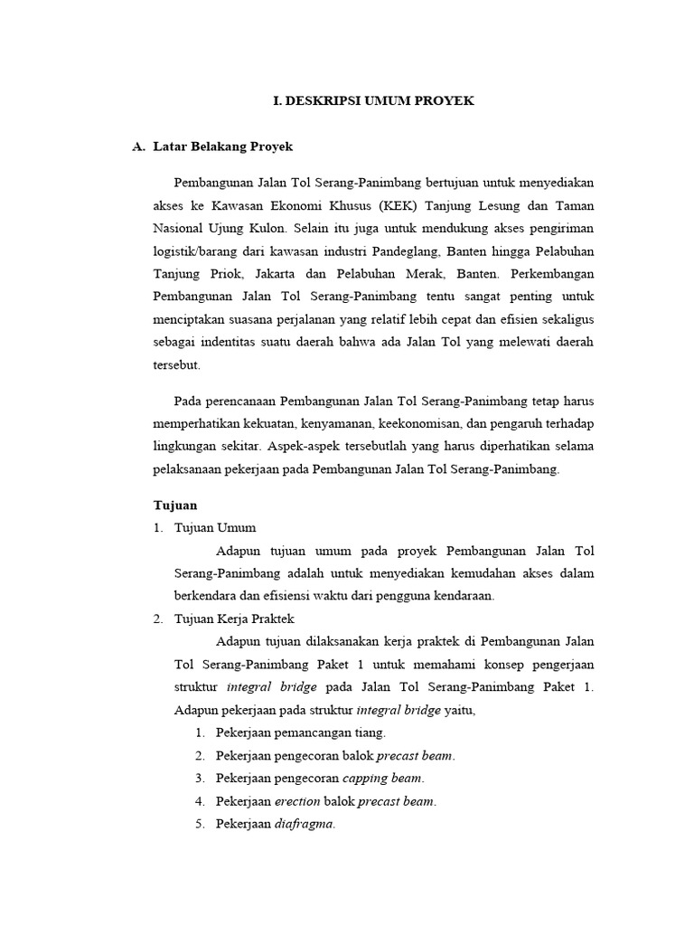 Laporan KP Serpan | PDF