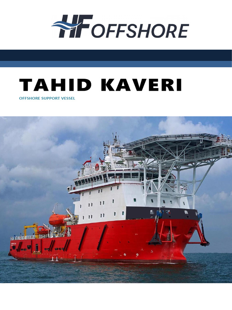 OSV Tahid Kaveri - Technical Specifications - RV290124 | PDF | Anchor ...